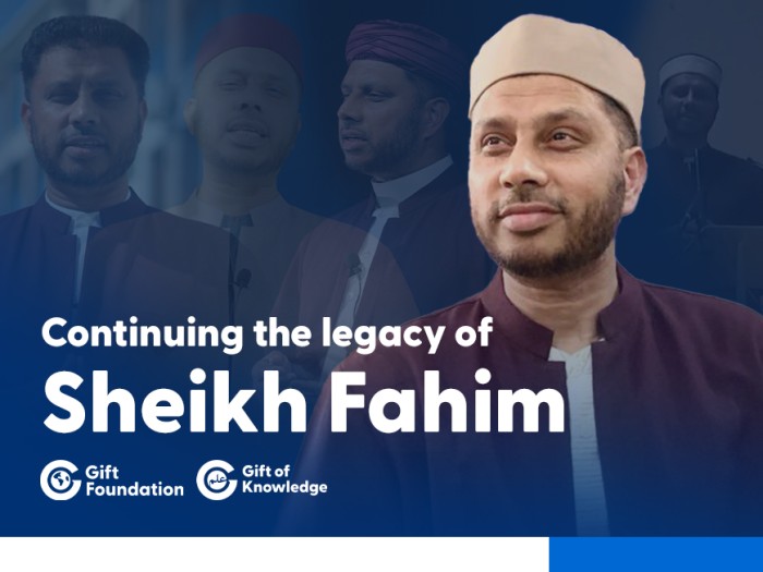 Continuing the legacy of Sheikh Fahimul Anam | LaunchGood | LaunchGood